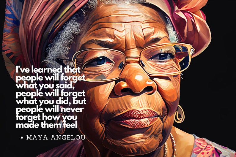 Maya Angelou | Inspirational Quote | Motivation | Printable | American ...