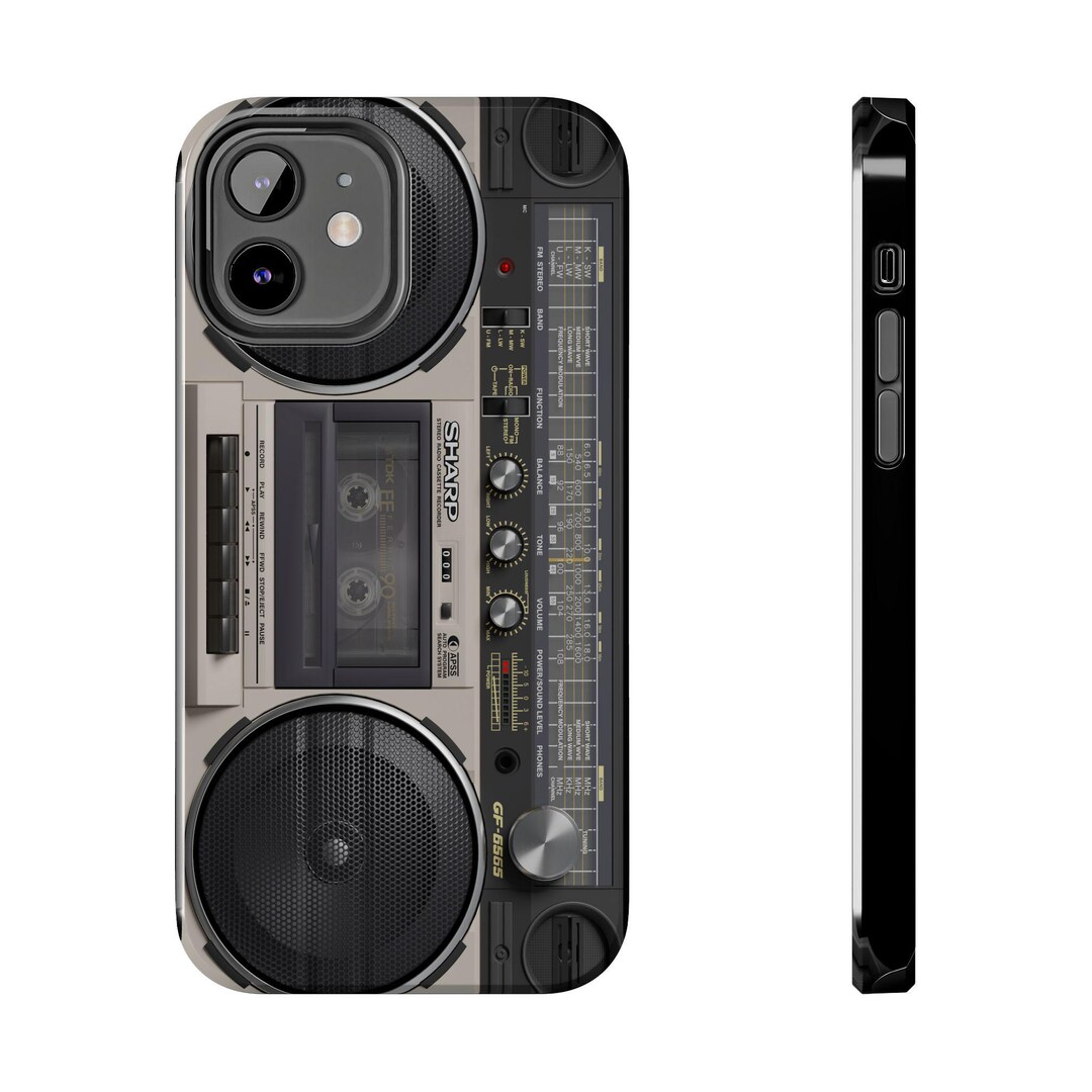 80's Throwback Ghetto Blaster Boombox Tough Phone Case- iPhone and ...