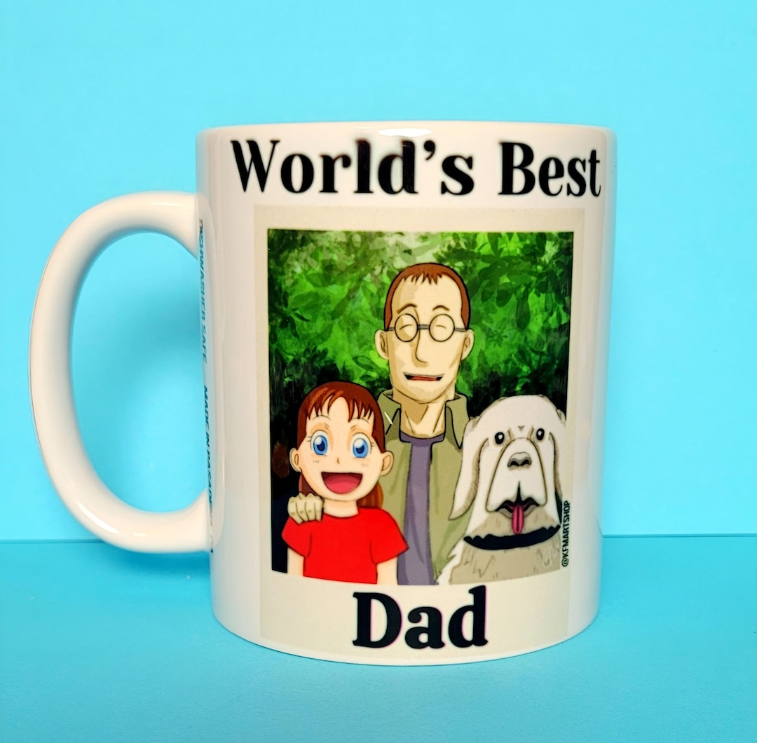 World's Best Dad Cursed Mug Anime FMA Shou - Etsy