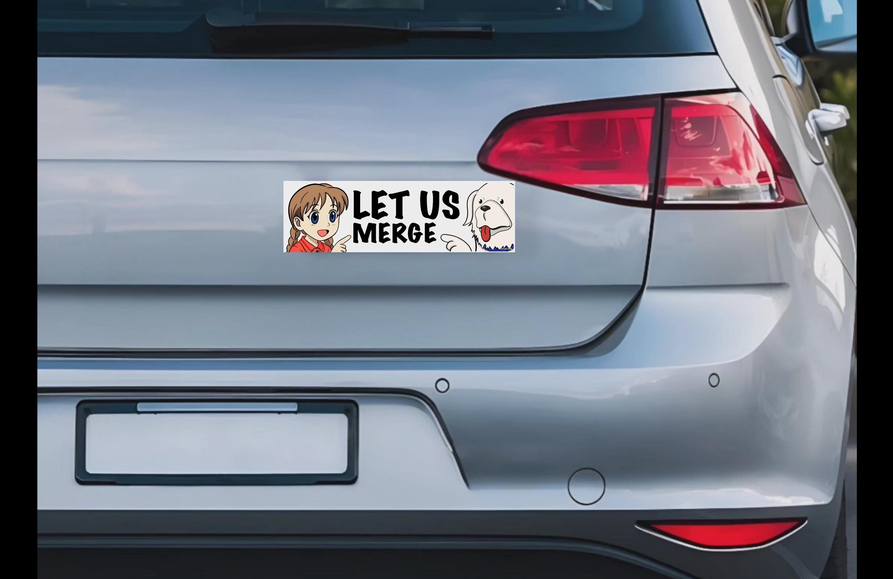 Let Us Merge -- Chimera Cursed Bumper Decal Sticker Car Shou Nina ...
