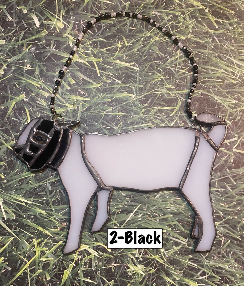 Goat Stained Glass Sun Catcher - Etsy