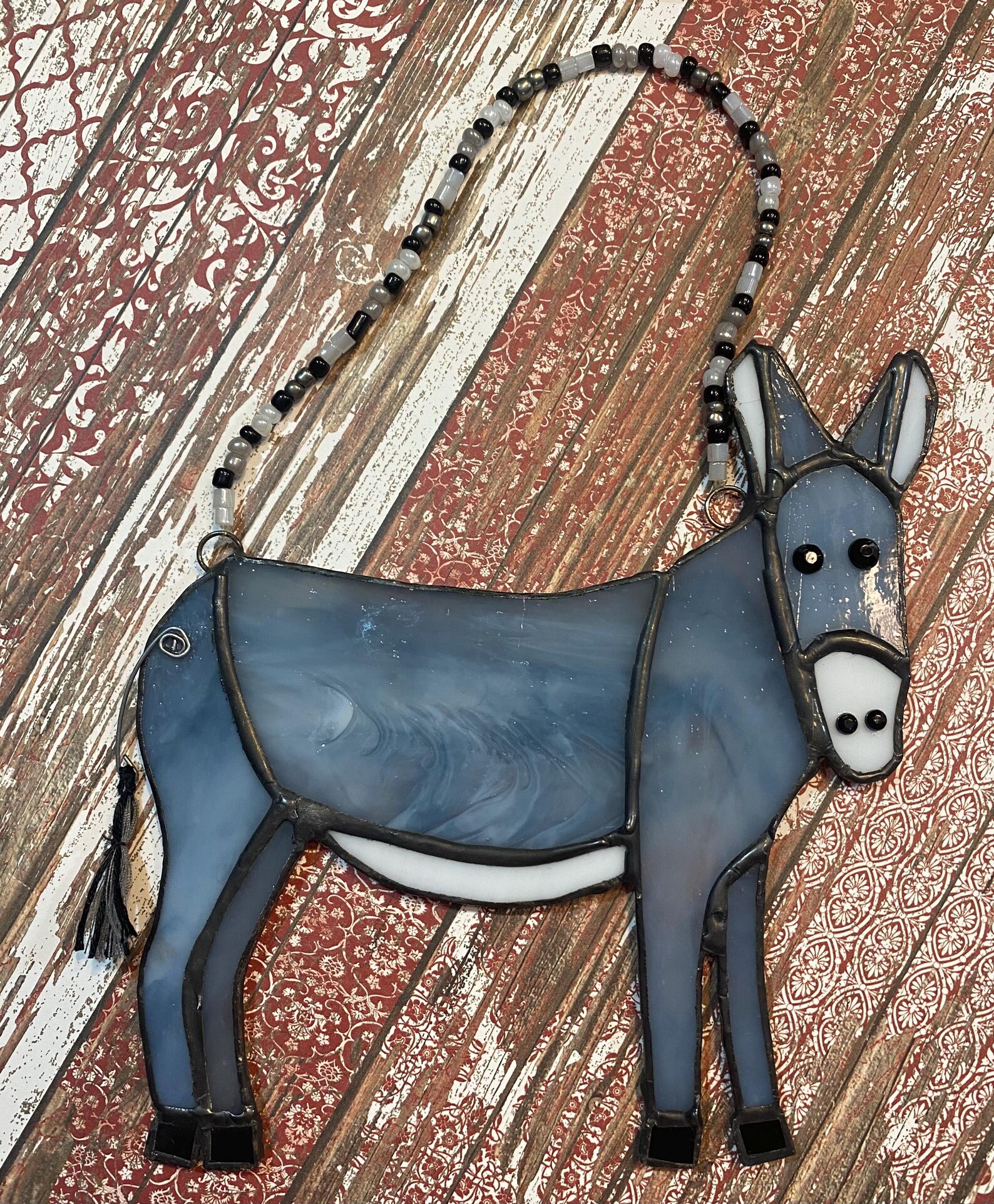 Donkey Mule Stained Glass Sun Catcher - Etsy