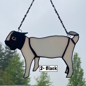 Goat Stained Glass Sun Catcher - Etsy