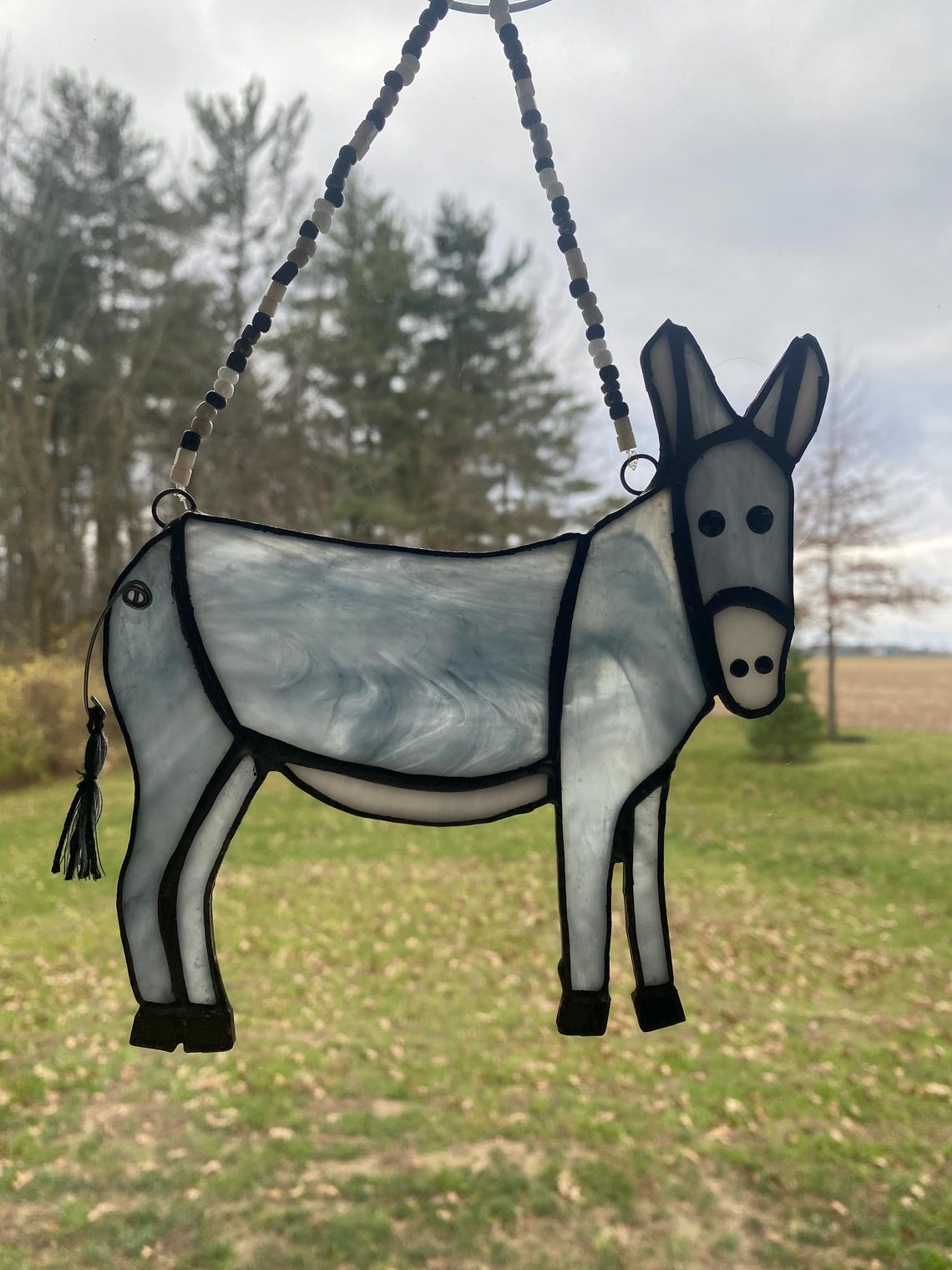 Donkey Mule Stained Glass Sun Catcher - Etsy