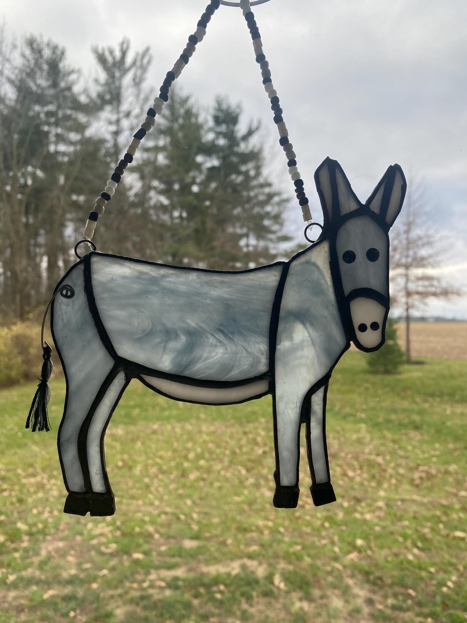 Donkey Mule Stained Glass Sun Catcher - Etsy