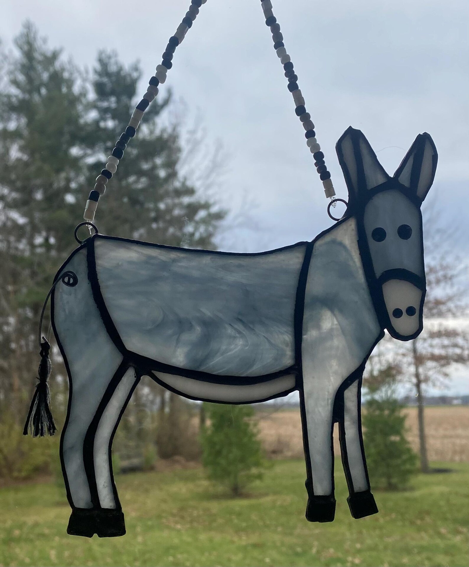 Donkey Mule Stained Glass Sun Catcher - Etsy
