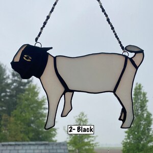 Goat Stained Glass Sun Catcher - Etsy