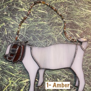 Goat Stained Glass Sun Catcher - Etsy