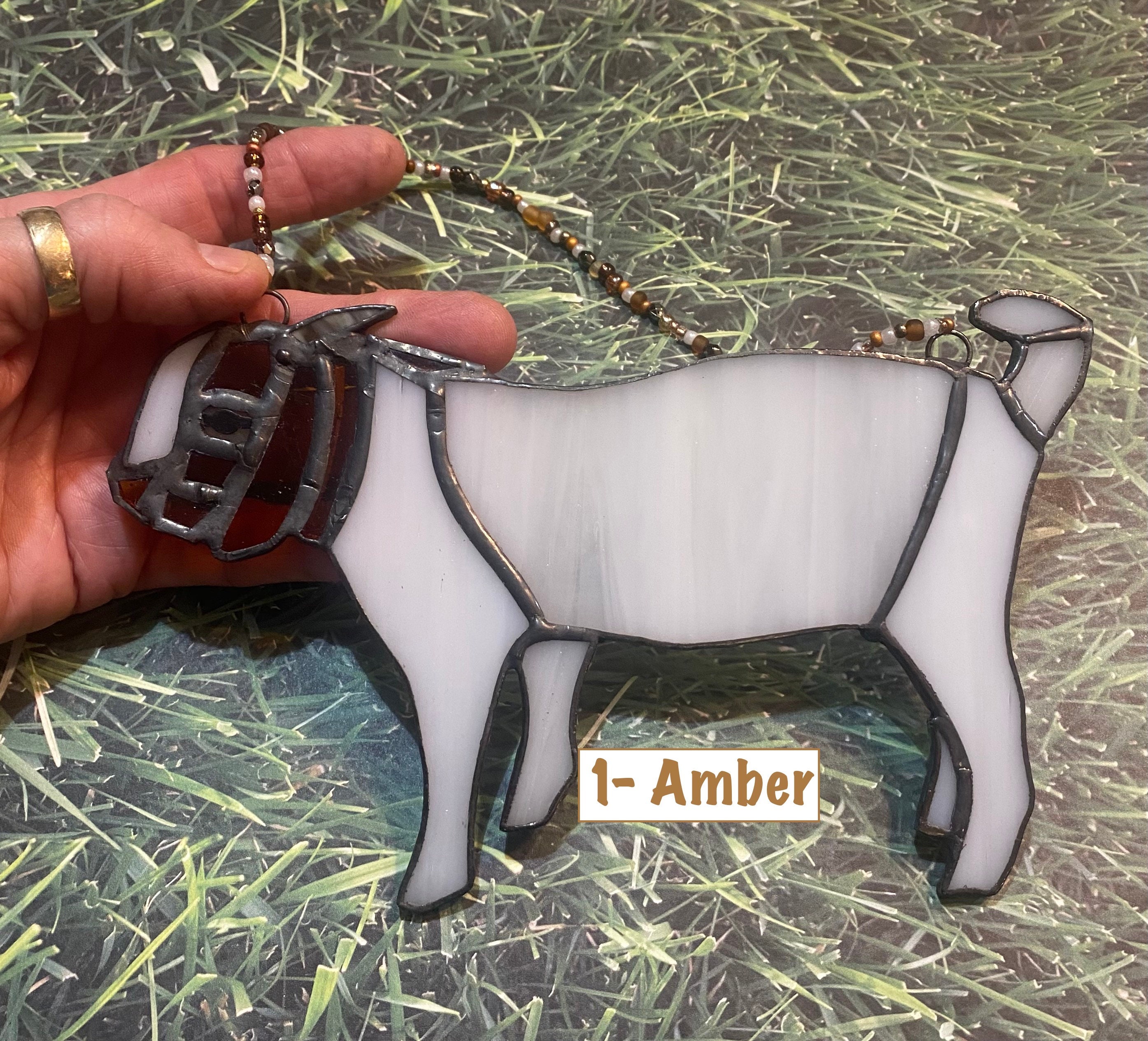 Goat Stained Glass Sun Catcher - Etsy