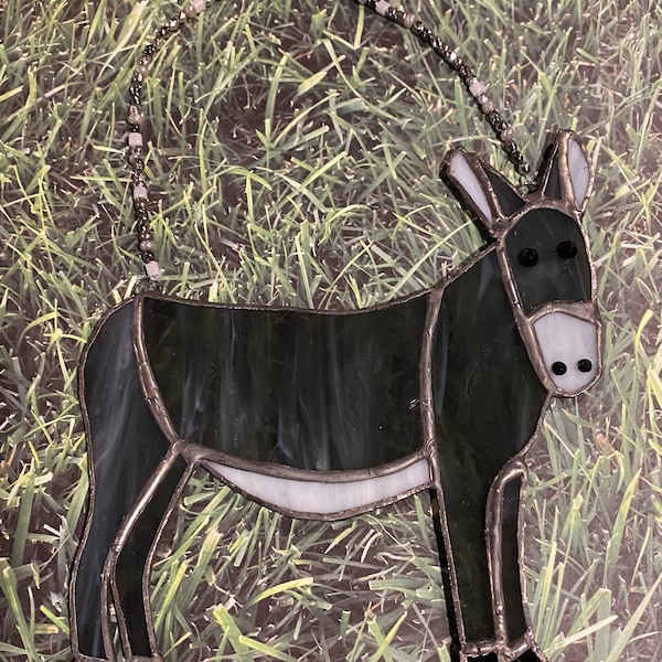Donkey Stained Glass - Etsy