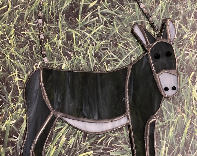 Donkey Mule Stained Glass Sun Catcher - Etsy
