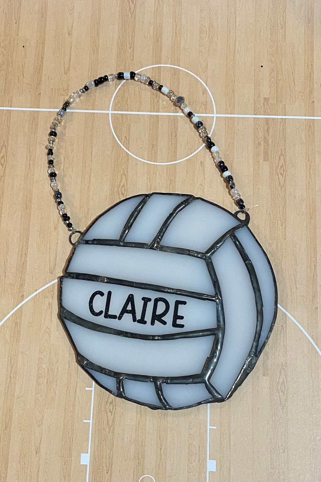 Volleyball Personalized Stained Glass Sun Catcher - Etsy
