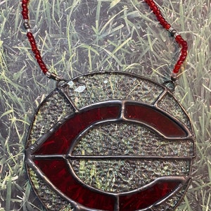 Cincinnati Reds Stained Glass Sun Catcher - Etsy
