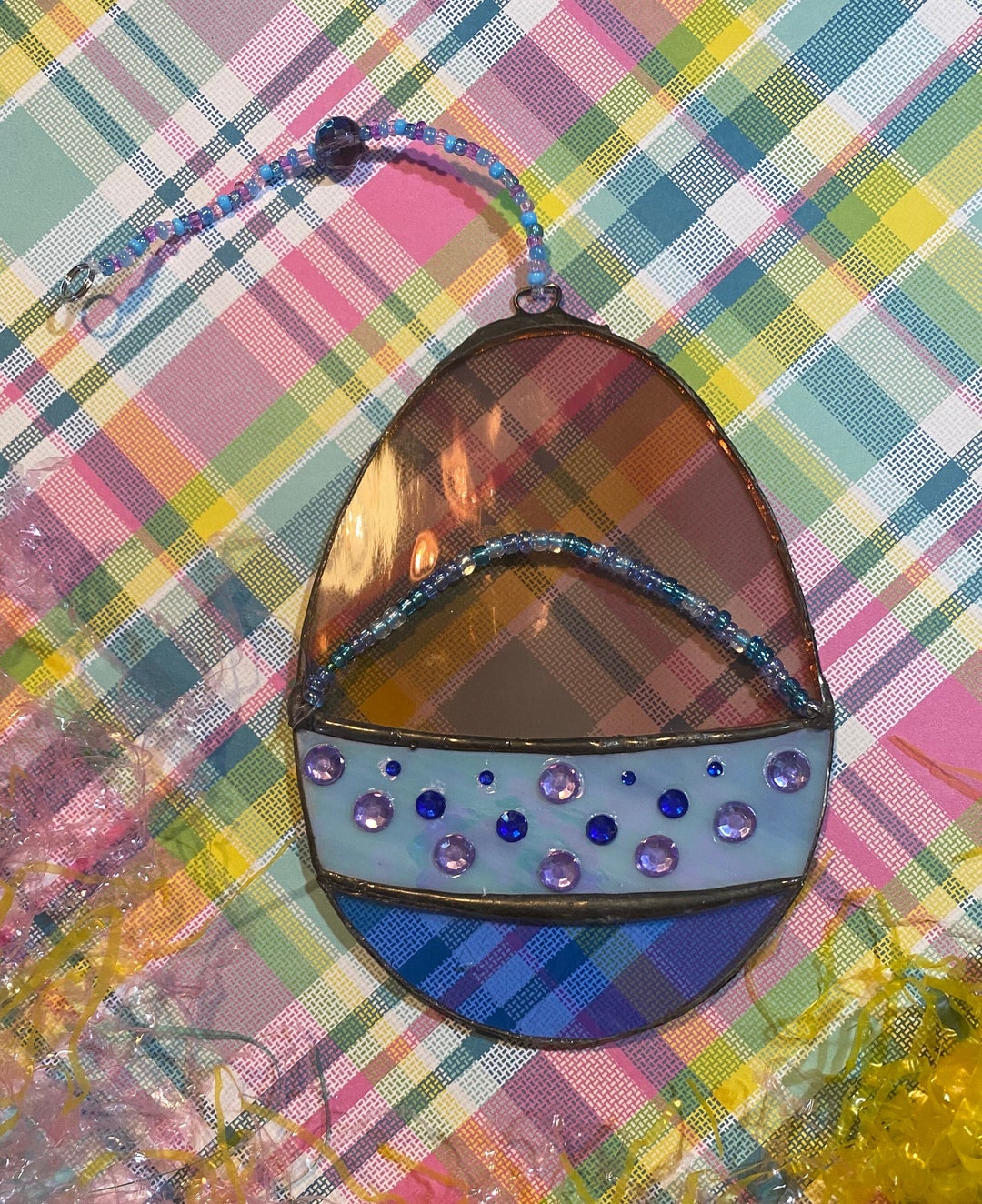 Stained Glass Easter Egg Sun Catcher - Etsy