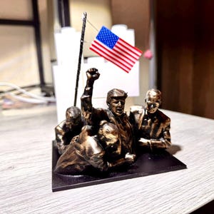 J. Trump Fight! Statue in Bronze 3D Printed - Etsy
