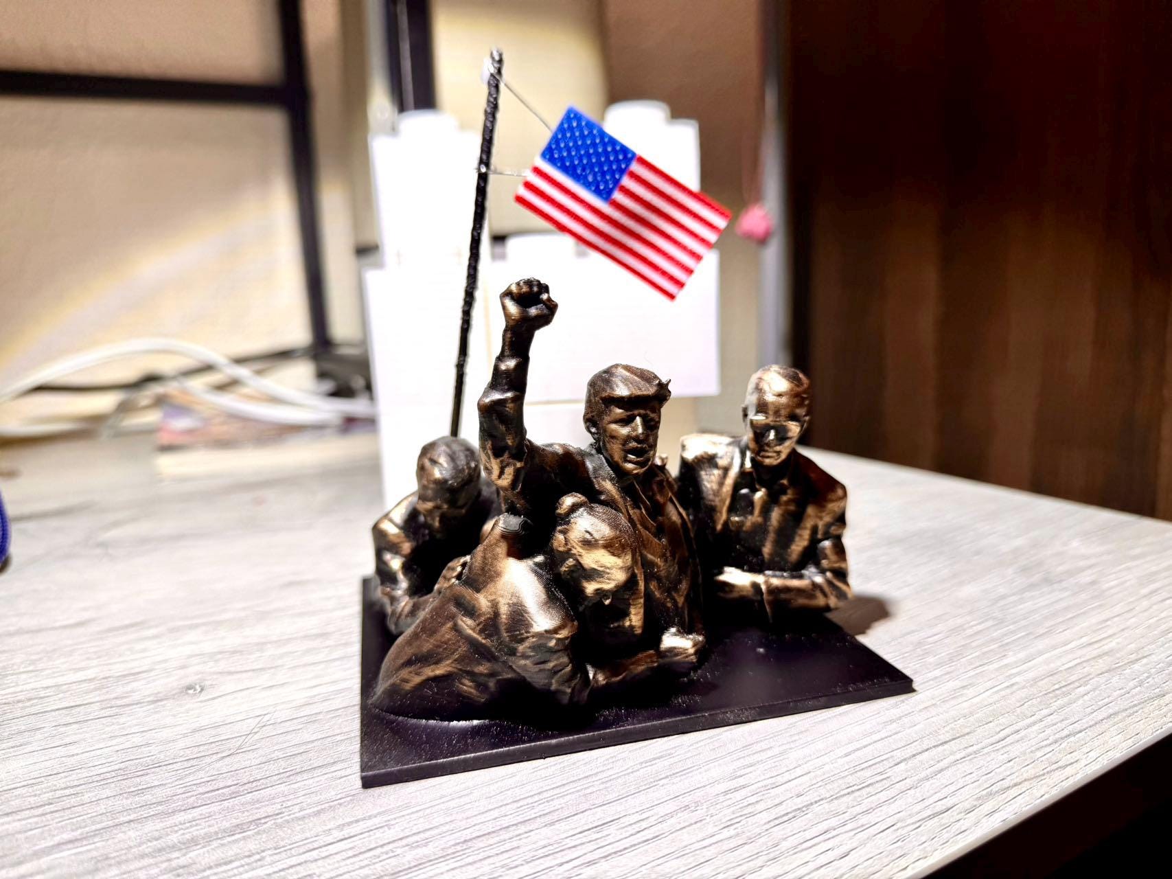 J. Trump Fight! Statue in Bronze 3D Printed - Etsy