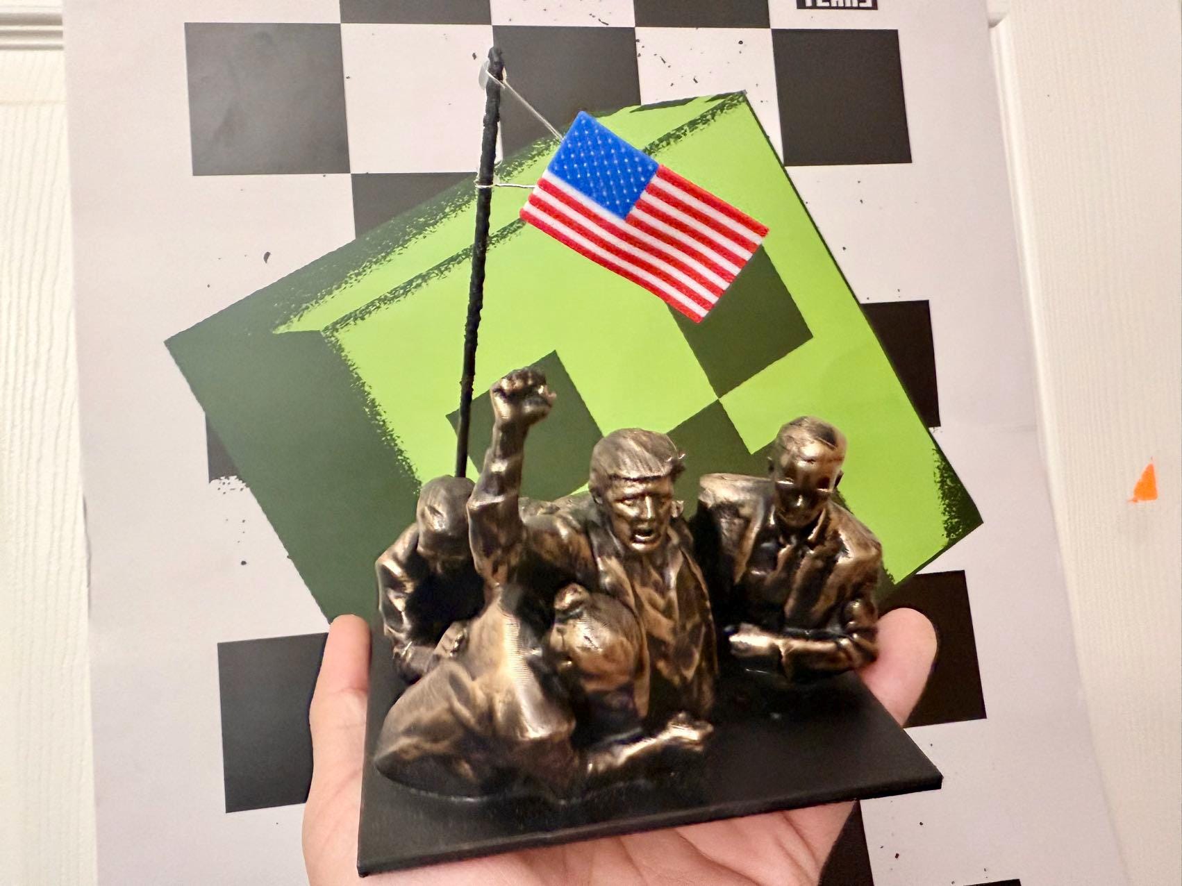 J. Trump Fight! Statue in Bronze 3D Printed - Etsy