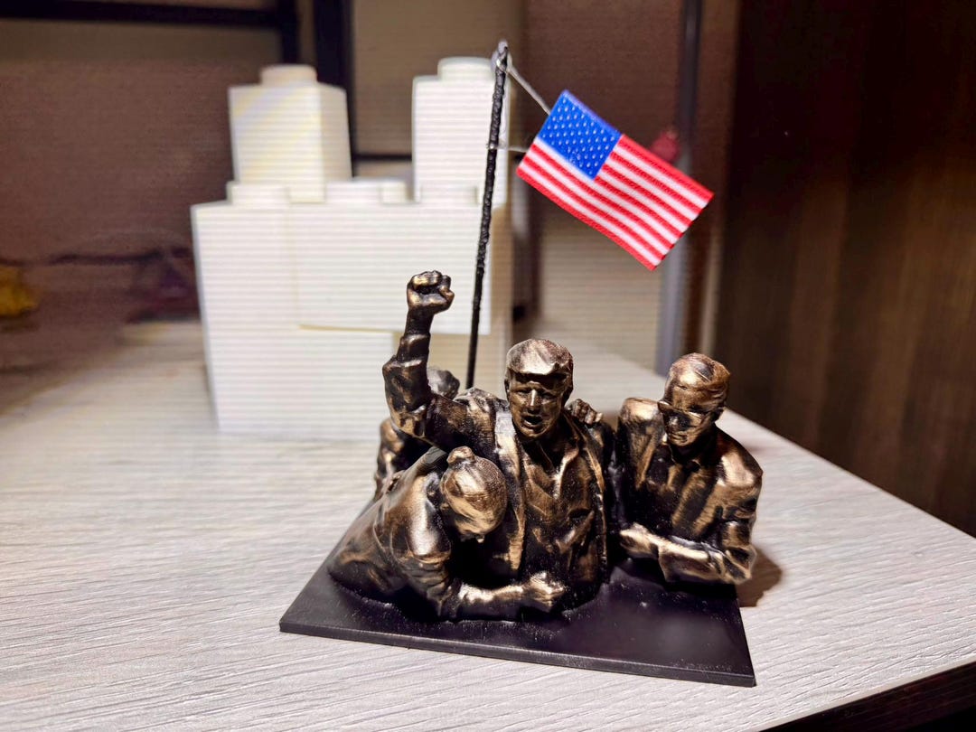 J. Trump Fight! Statue in Bronze 3D Printed - Etsy