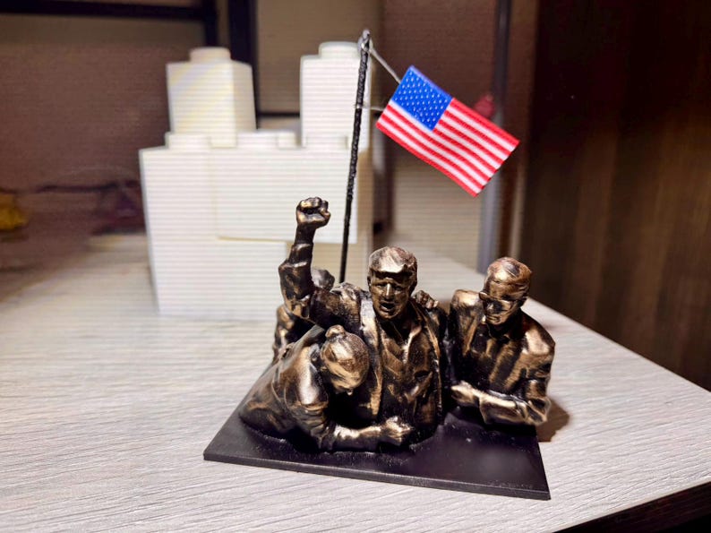 J. Trump Fight! Statue in Bronze 3D Printed - Etsy