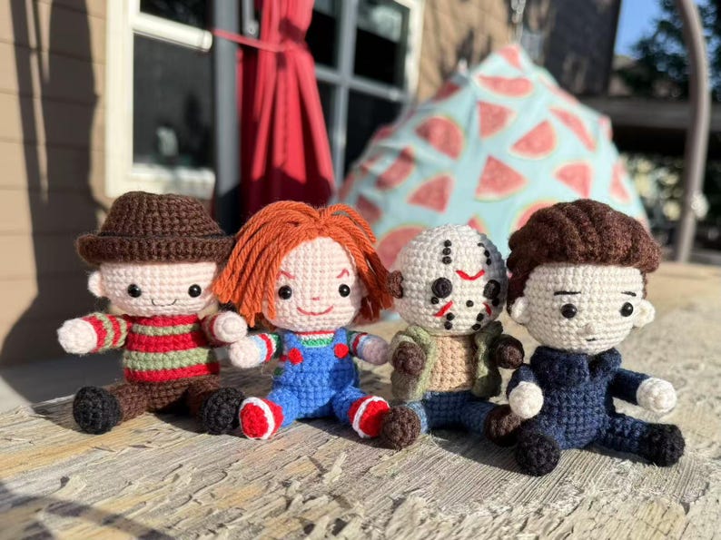 Horror Movie Character Crochet Pattern: Michael, Chucky, Freddy, Jason ...