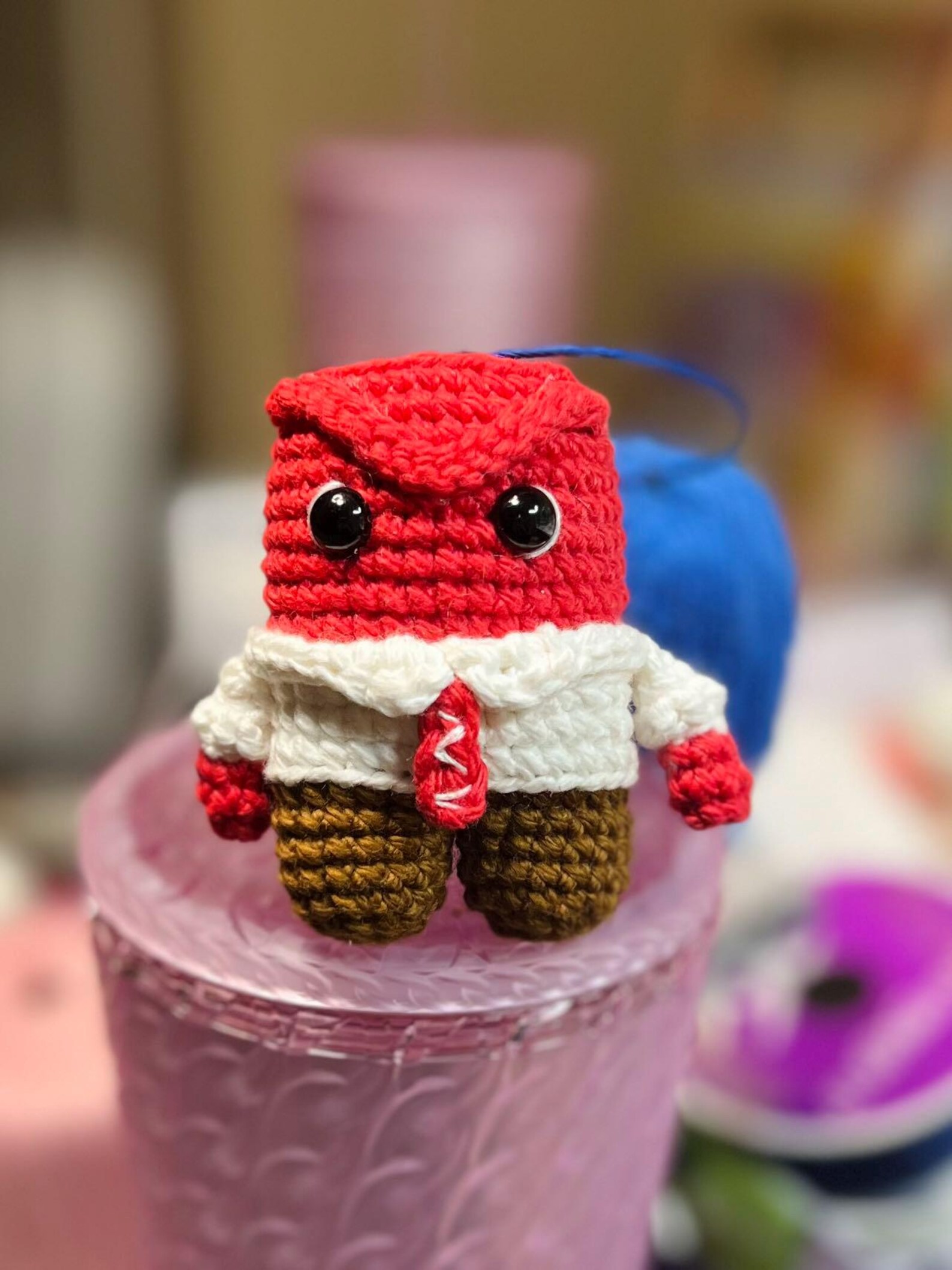 Inside Out Characters/ Sadness/ Anger, Keychain/bag Charm/ Car Ornament ...