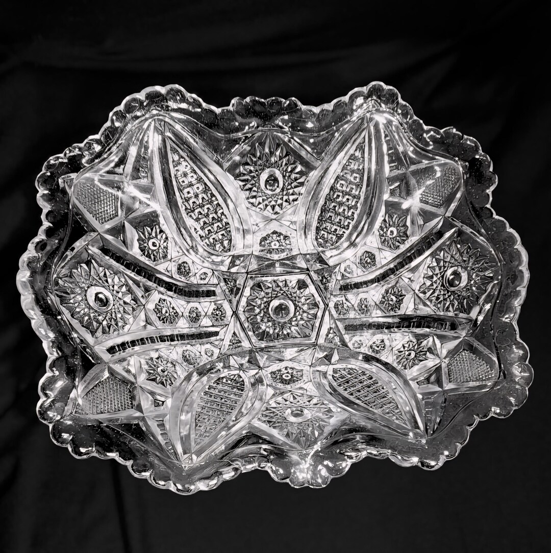 Vintage Indiana Glass Company Depression Glass Oblong Fruit Bowl ...