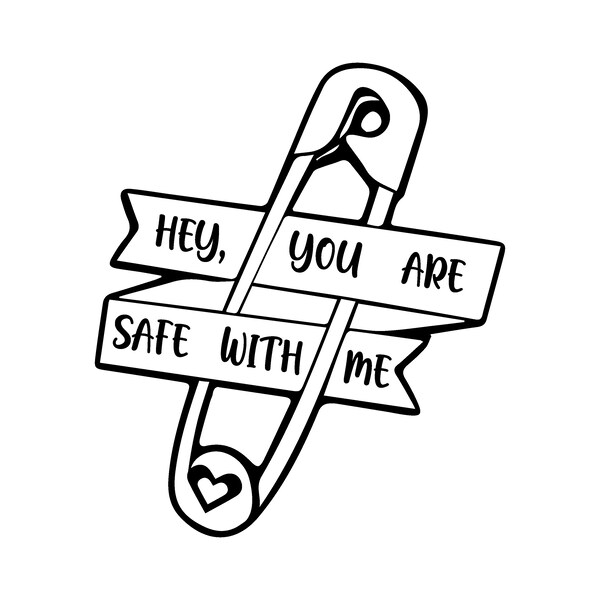 Heart Safety Pin - Etsy