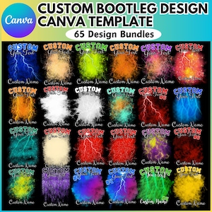 65 Custom Bootleg Canva Editable Template, Bootleg Canva Template ...