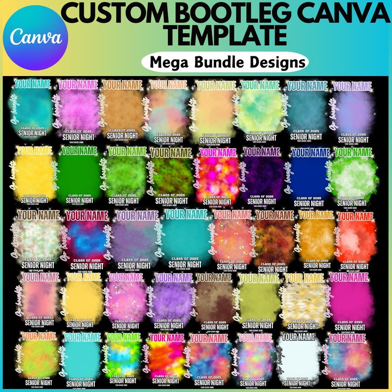 Custom Bootleg Rap Tee Mega Bundle, Custom T Shirt Canva Editable ...