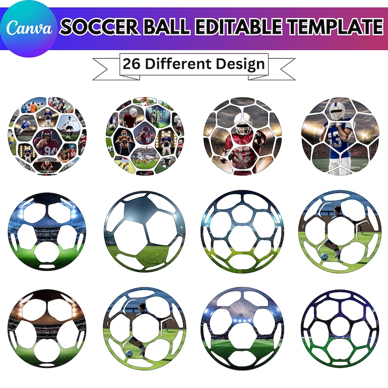 Soccer Panel Template, Soccer Ball Panel Blank, Custom Soccer Ball Wrap ...