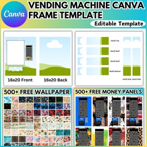 Vending Machine Canva Editable Template, Vending Business Canva ...