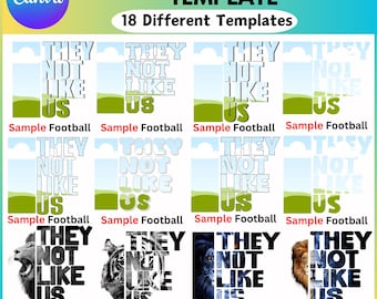 They Not Like Us Canva Editable Template, 18 Different Design Template ...