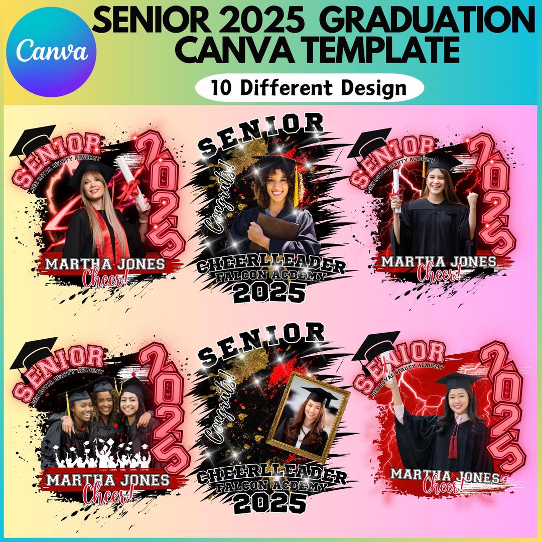 Graduation Senior Class of Canva Editable Template, Graduation Senior ...