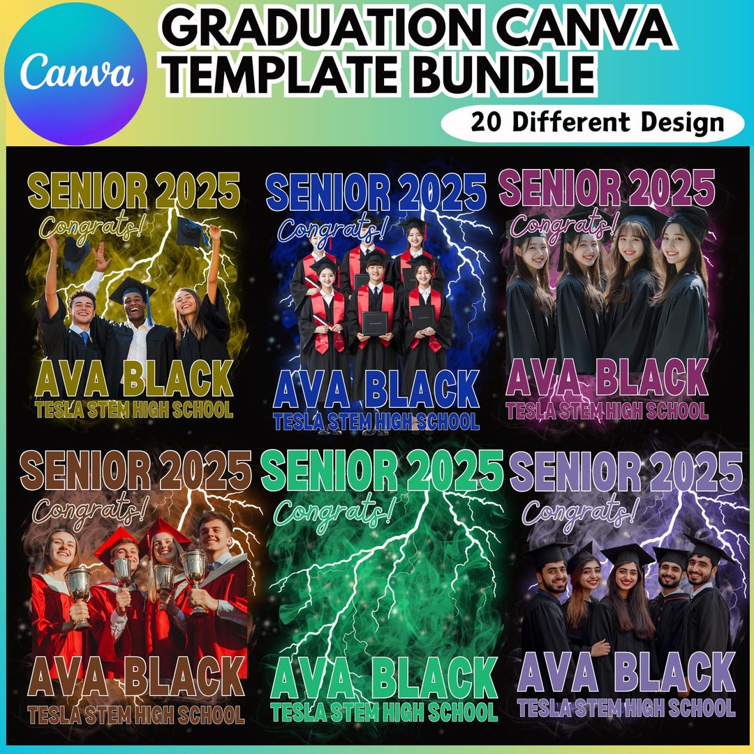 Graduation Bootleg Canva Editable Template, Graduation Bootleg Senior ...