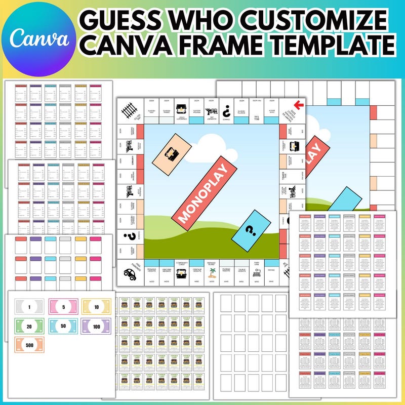 Monopoly Game With Board - Etsy