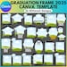 Graduation Canva Frame Editable Template, Congratulation Senior 2025 ...