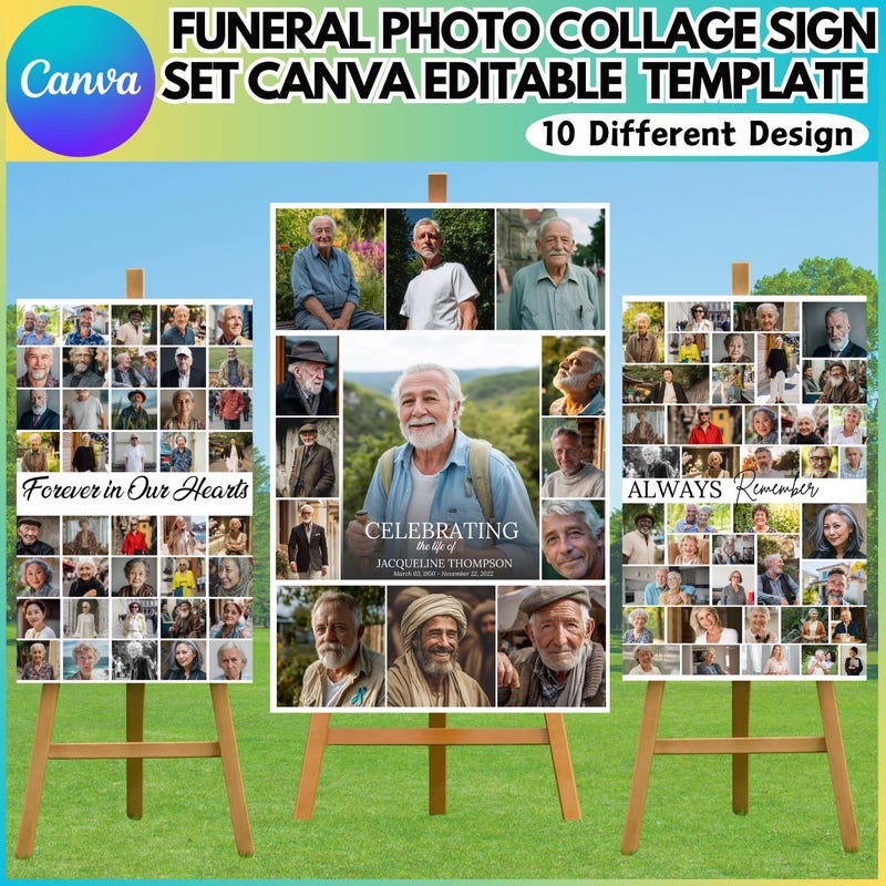 Funeral Collage - Etsy