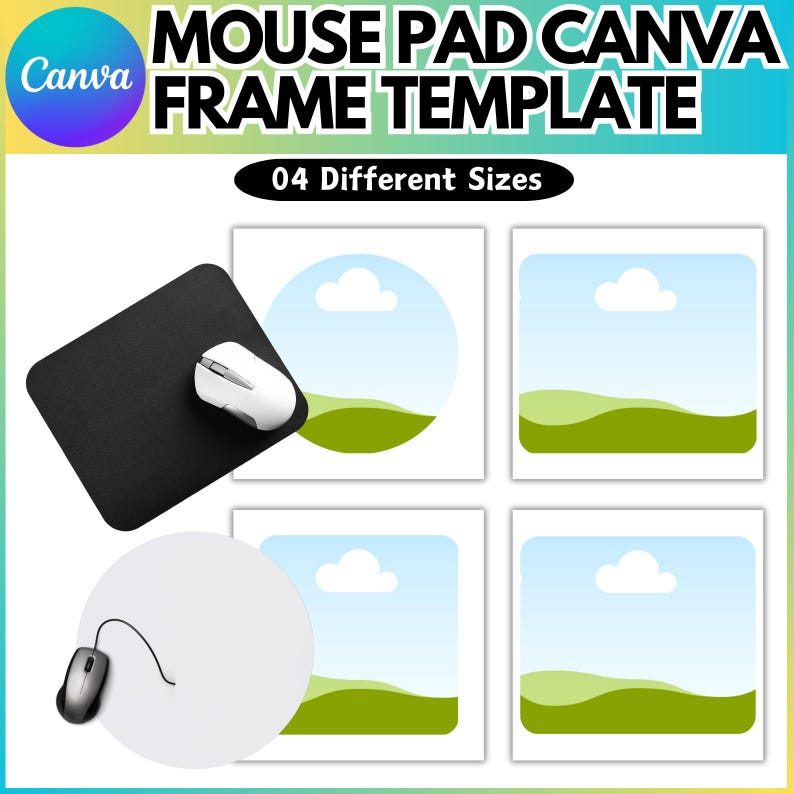 Rectangle Mouse Pad Template, Mouse Pad Sublimation Template, Mouse Pad ...