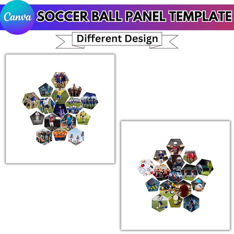 Soccer Panel Template, Soccer Ball Panel Blank, Custom Soccer Ball Wrap ...