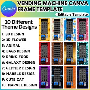 Vending Machine Canva Editable Template, Vending Business Canva ...