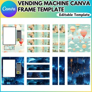 Vending Machine Canva Editable Template, Vending Business Canva ...