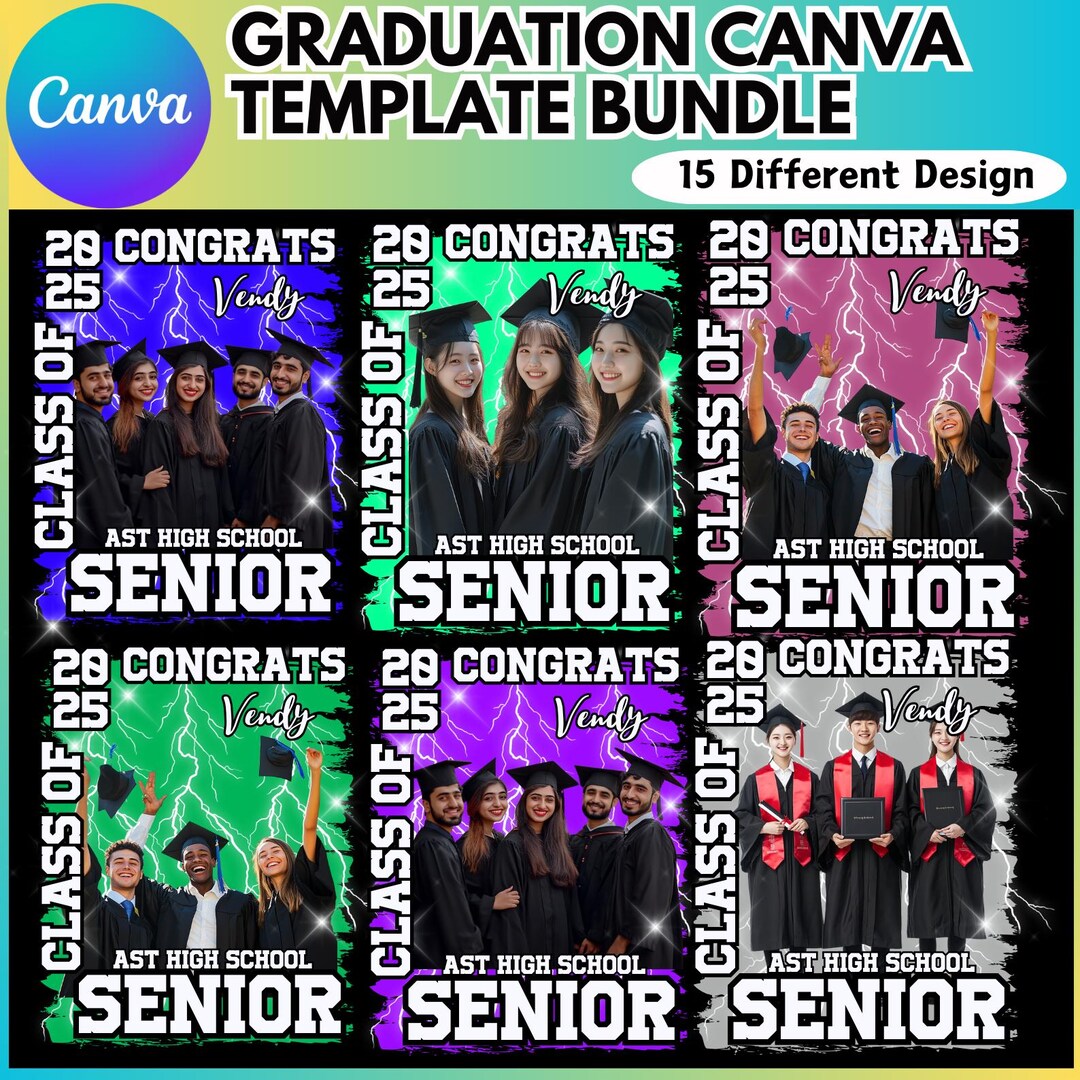 Graduation Bootleg Canva Editable Template, Graduation Bootleg Senior ...