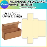 Rectangle Box Template, Rectangular Box Svg, Shipping Box, Rectangle ...