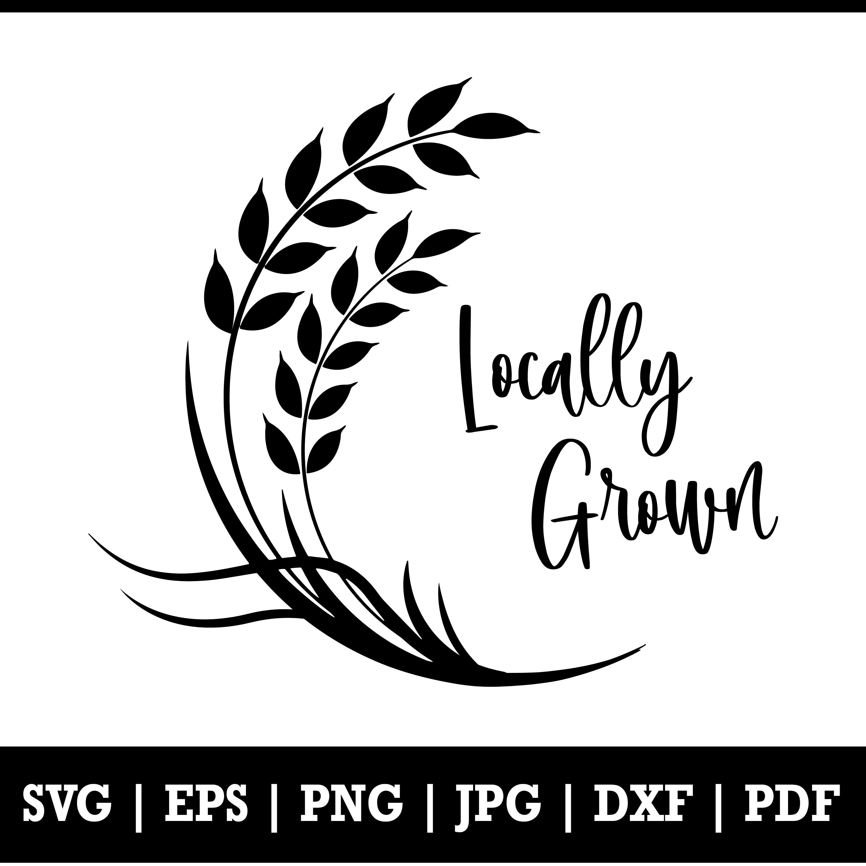 Locally Grown Svg Cursive Font Svg Farm Svg Farming Svg - Etsy Australia