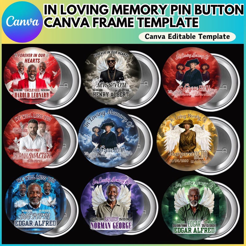 Memorial Pins - Etsy