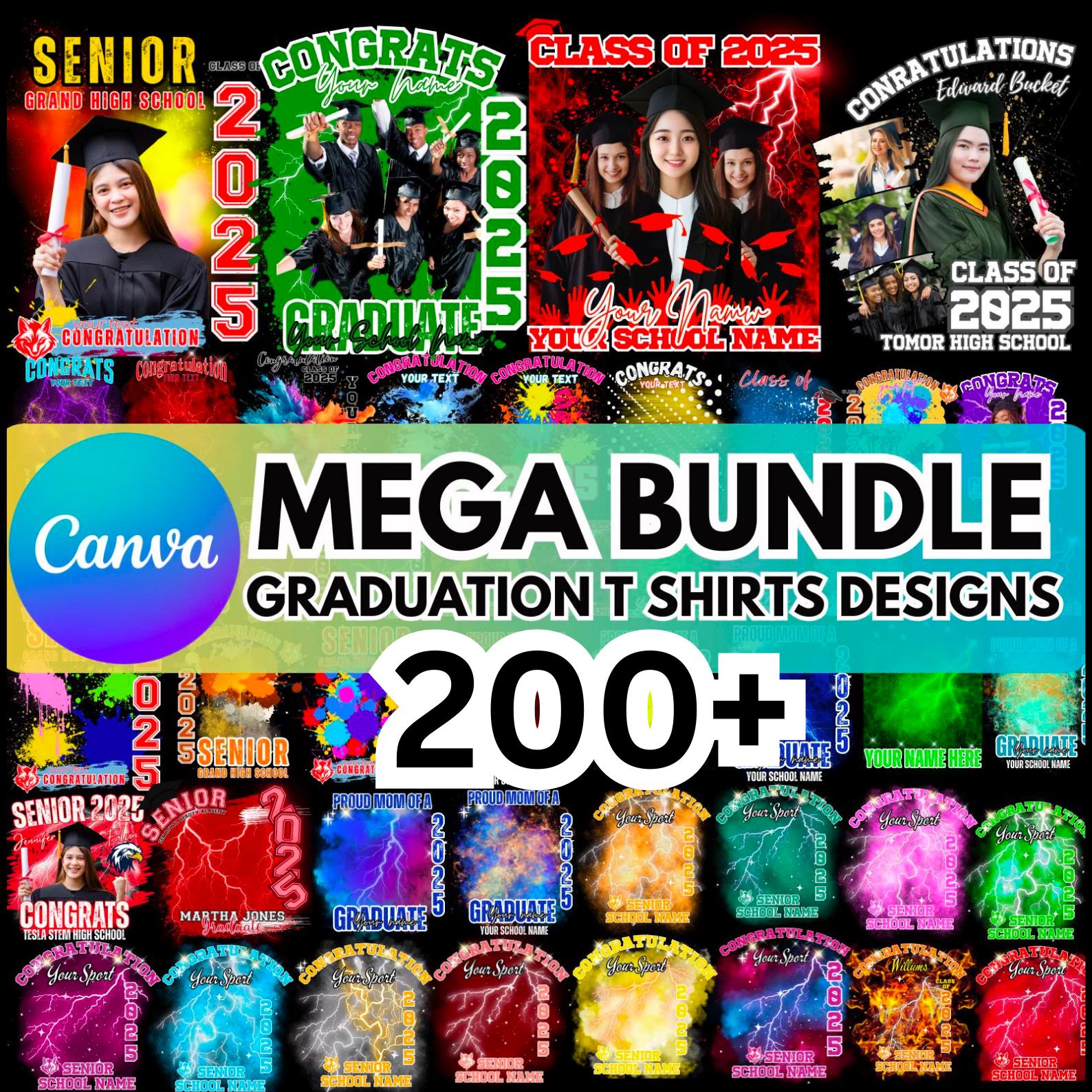 Graduation Mega Bundle Template, Grad Newspaper Template, Congrats ...