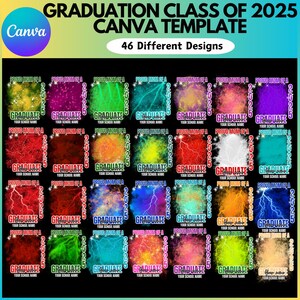 Graduation Canva Editable Template, Graduation Senior 2025 ...