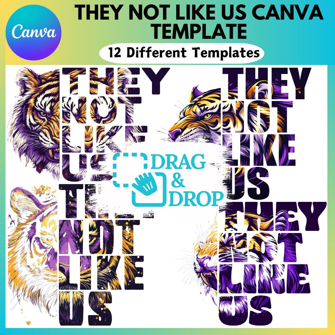 18 They Not Like Us Canva Editable Template, 18 Different Design ...