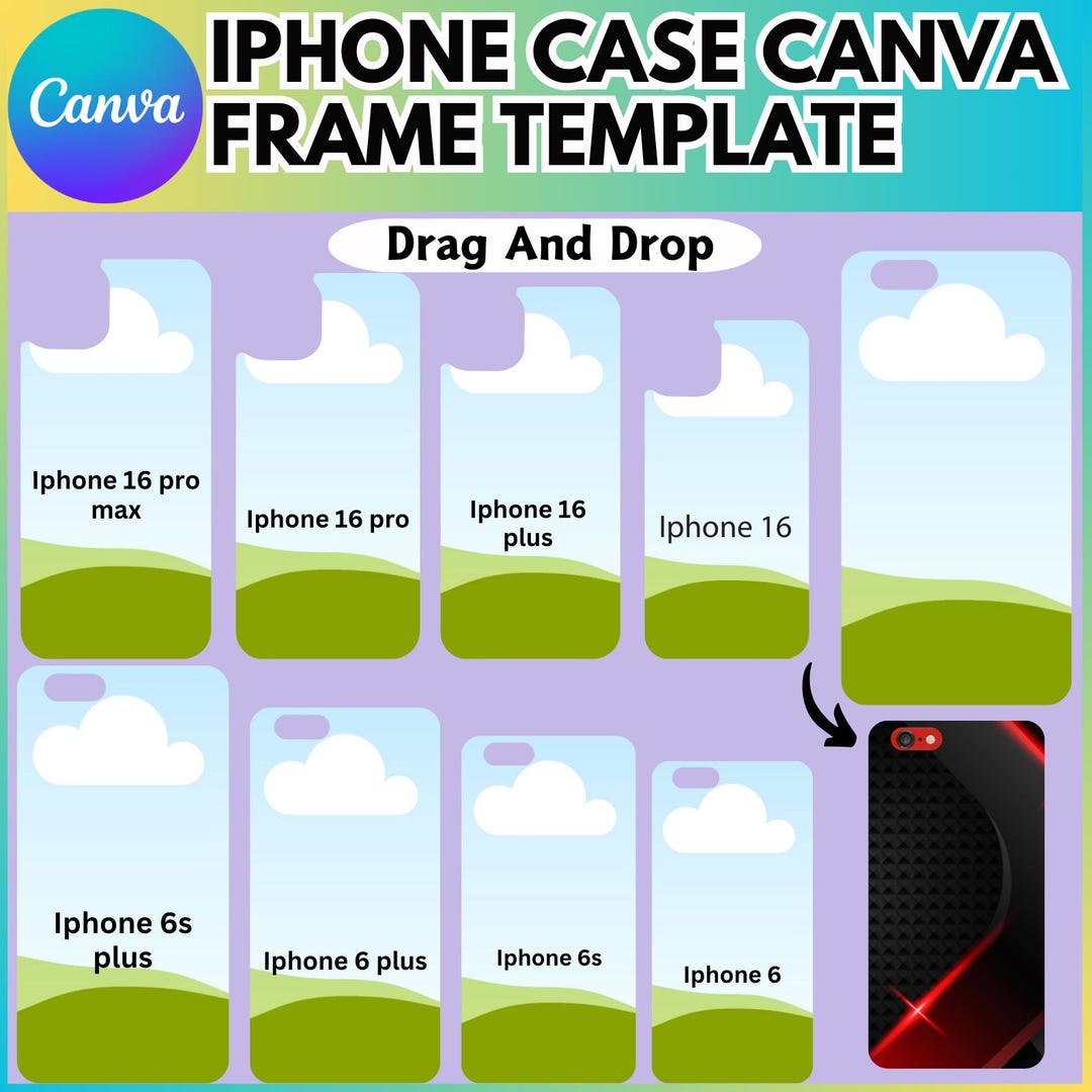 IPhone Cases Canva Editable Template, iPhone Series Design, Phone Cases ...