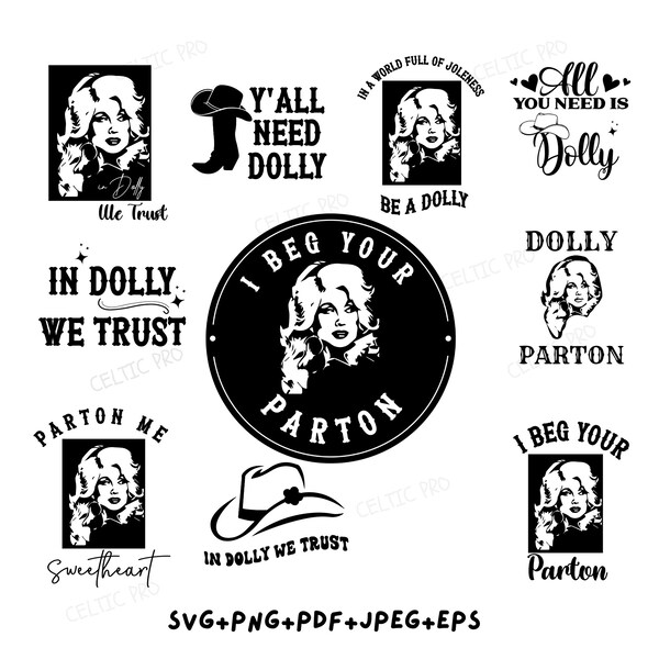 Dolly Parton Svg Bundle - Etsy